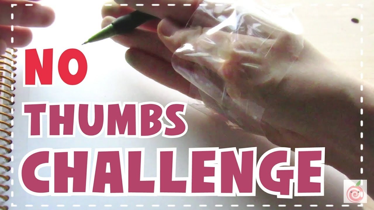 NO THUMBS CHALLENGE || Drawing Without My Thumbs! ☆ - YouTube