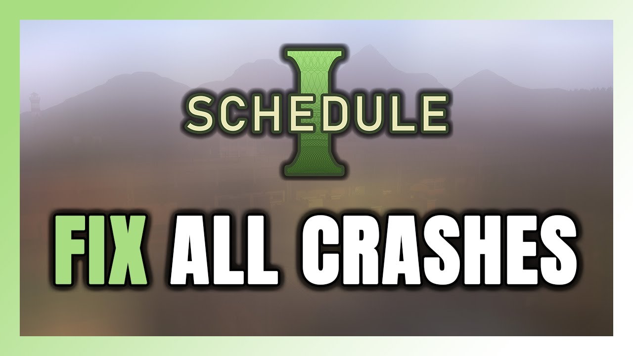 How to FIX Schedule I Crashing, Freezing, Not Launching, Stuck & Black ...