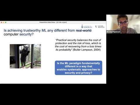 PPML 2021 Invited talk: What can we learn from cryptography to develop more trustworthy ML ...