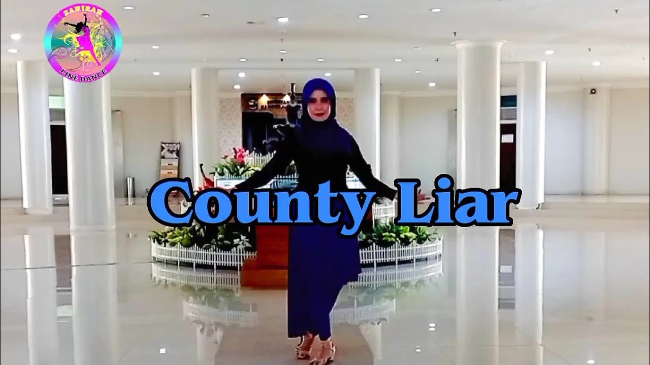 County Liar Line Dance Demo by Zahirah Line Dance #linedance - YouTube
