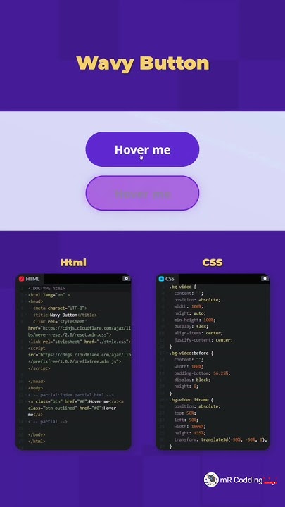 Wavy Button Hover Using Html Css Mrcodding Shorts Youtube