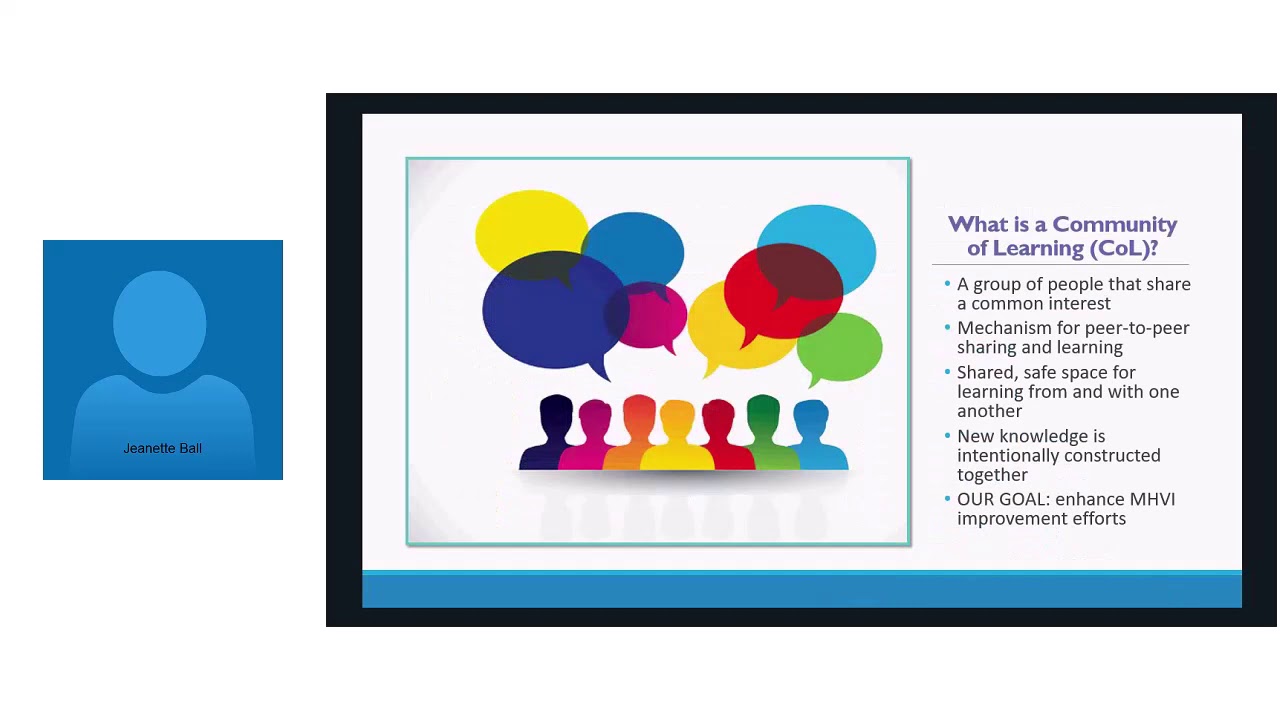 MHVI CQI Community of Learning Webinar Wednesday, July 17, 2019 - YouTube