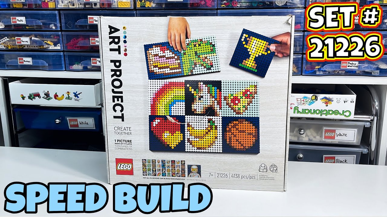 LEGO Art Project Mosaic Speed Build 🖼️ - LEGO Set 21226 - YouTube