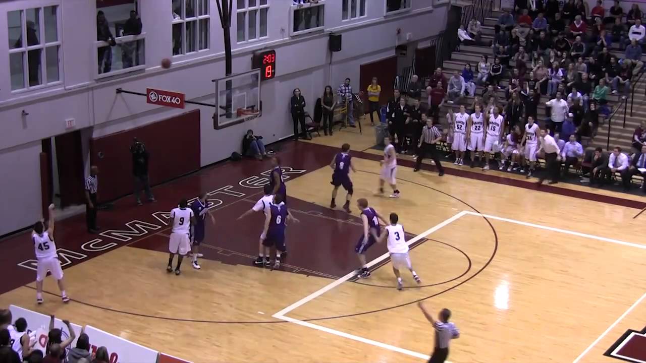 McMaster University Men's Basketball - OUA Playoff vs. Western (02/23 ...