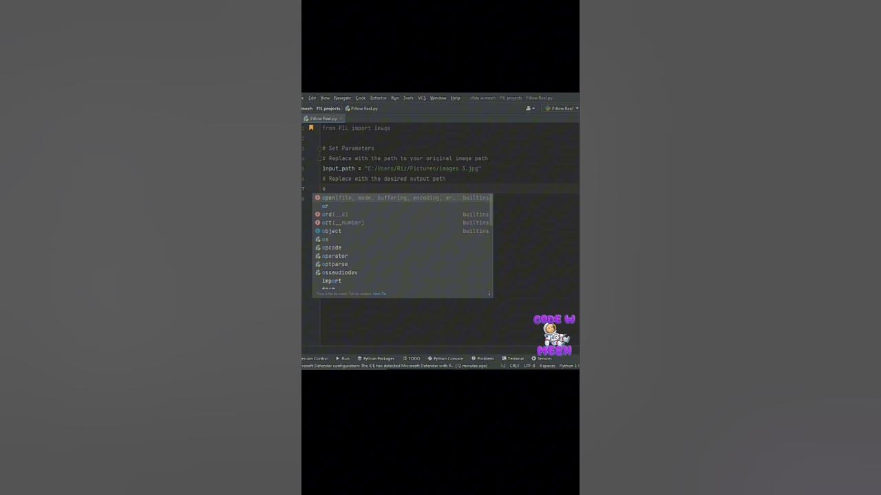 How to resize image using python pillow library | #shorts #python #coding - YouTube