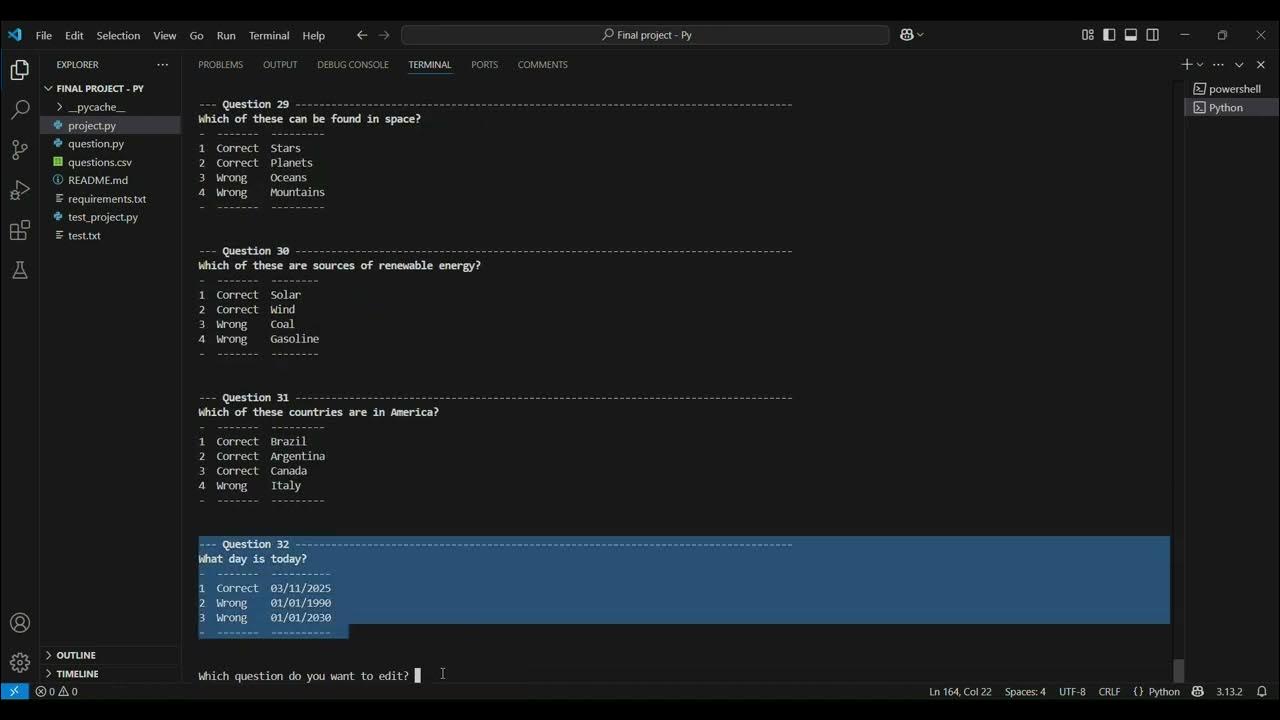 CS50P 2025 - FInal Project - Test Generator - YouTube
