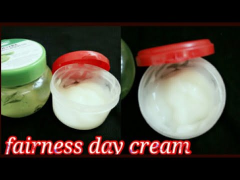 Homemade fairness day cream for crystal clear glowing skin - YouTube