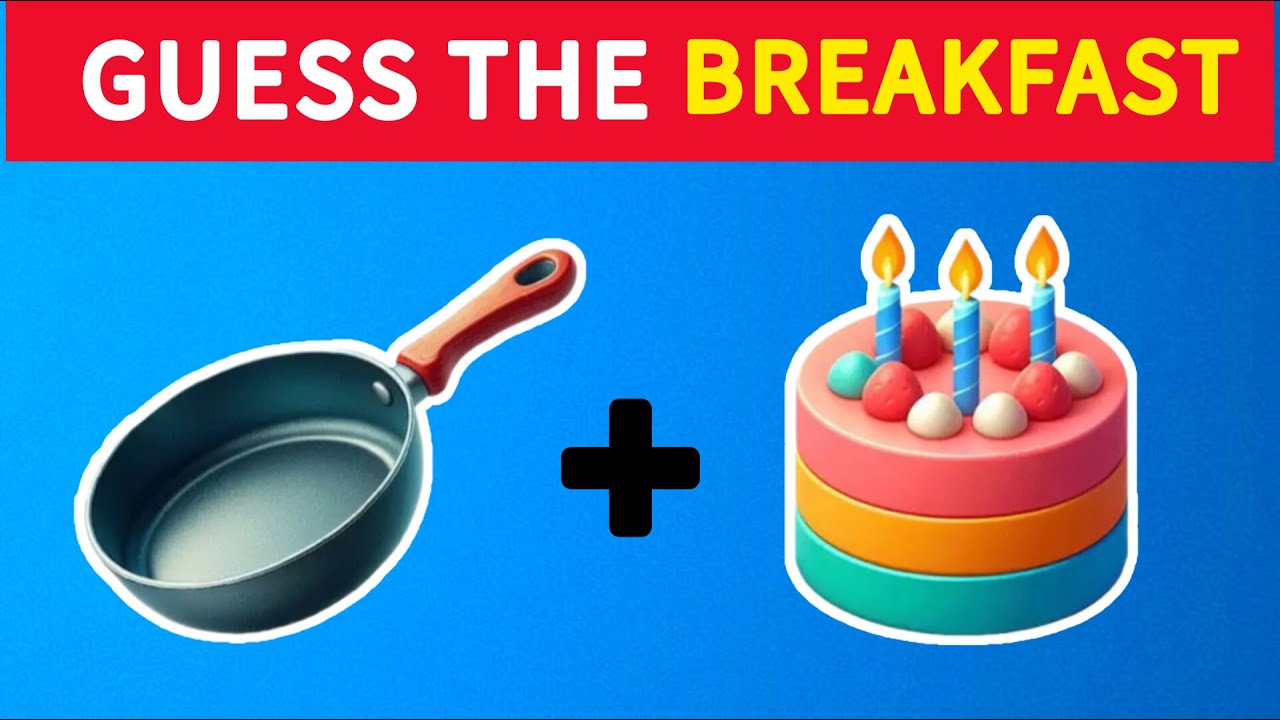 Guess the Food by emoji?🥛 breakfast emoji quiz - YouTube