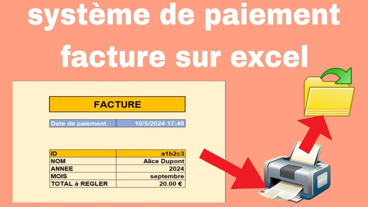 comment faire une facture automatique sur excel | creer une facture sur ...