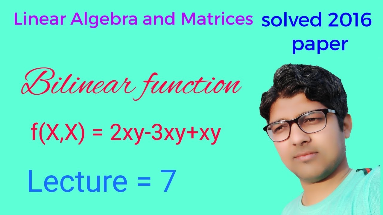 Bilinear function - YouTube