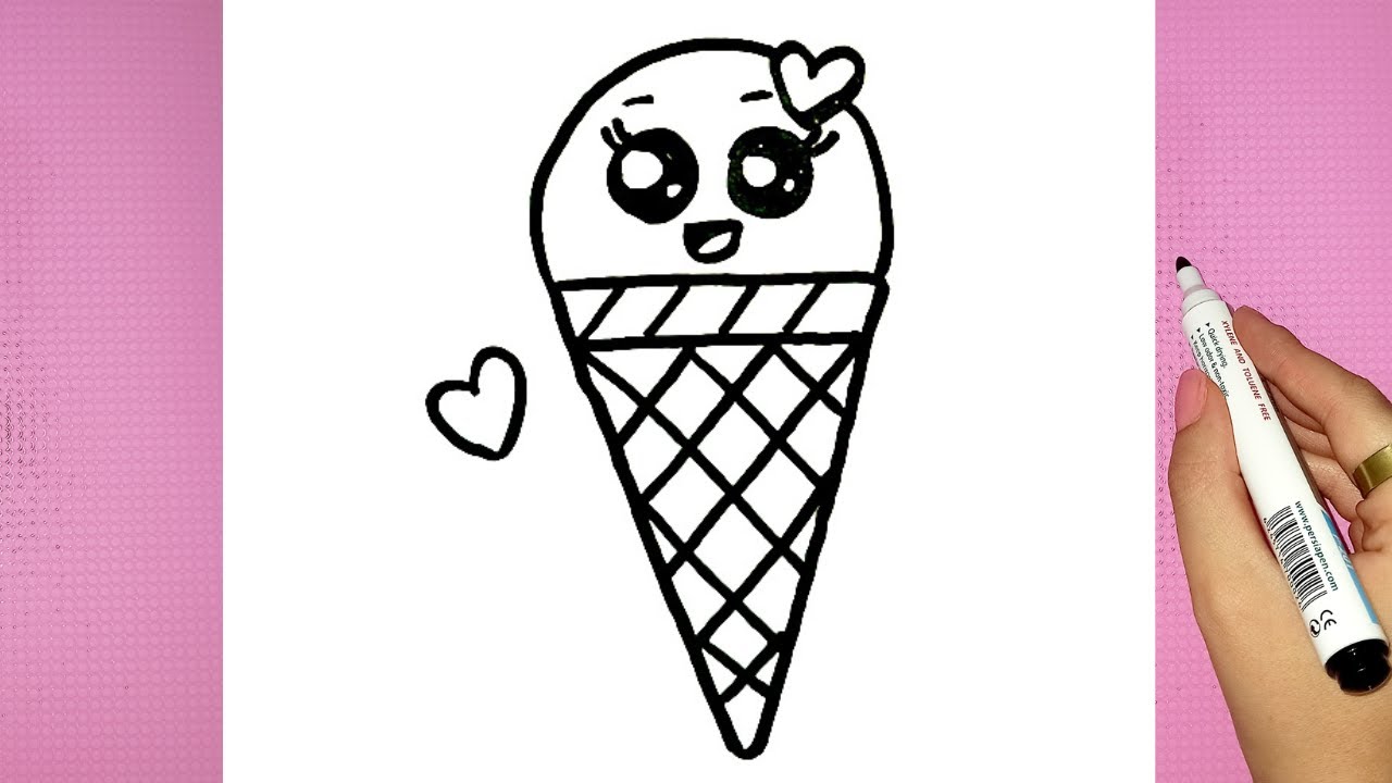 how to draw a cute ice cream | how to draw a cute ice cream easily ...