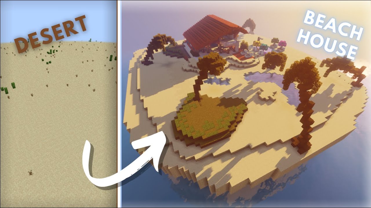 Desert = Beach House (Minecraft) - YouTube