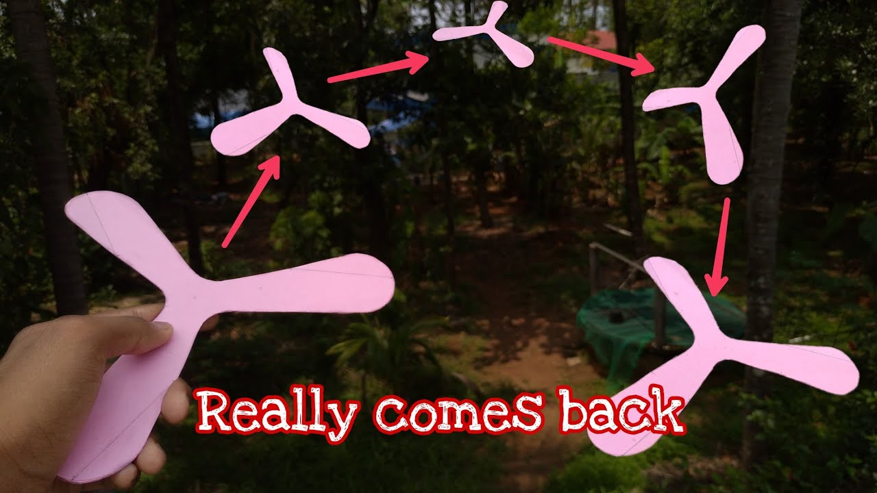 How to make paper boomerang easily at home | paper boomerang at home ...