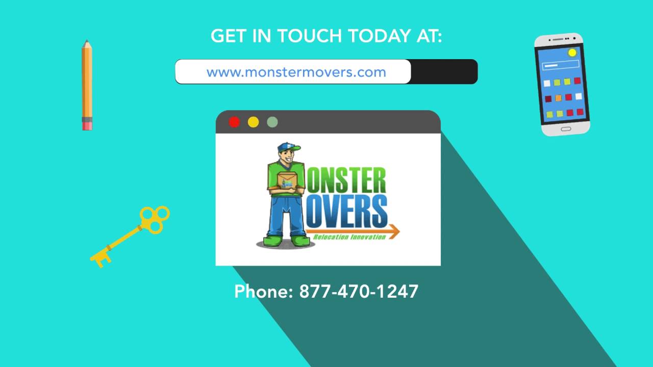 Monster Movers Local Movers - YouTube