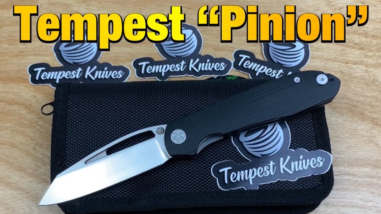 Tempest Knives “Pinion” a new entry from a US designer ! - YouTube