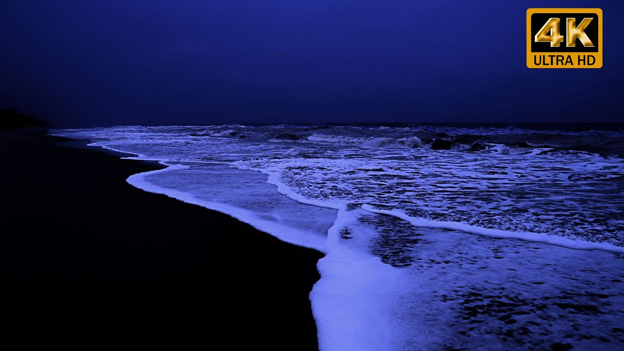 Ocean Wave Sounds At Night - Melodic Waves to Soothe the Soul & Promote ...