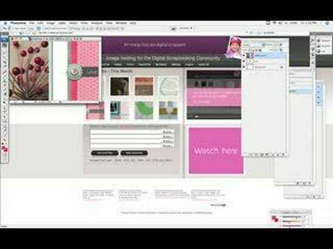 Digital Scrapbooking Photoshop Tutorial - YouTube