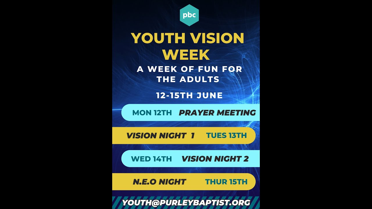 Youth Vision Week - 12-15 June 2023 - YouTube