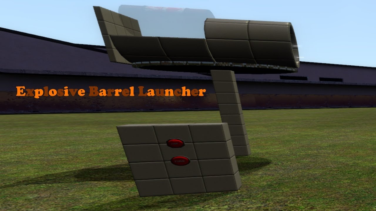 How to - Explosive Barrel Launcher | Garry's Mod - YouTube