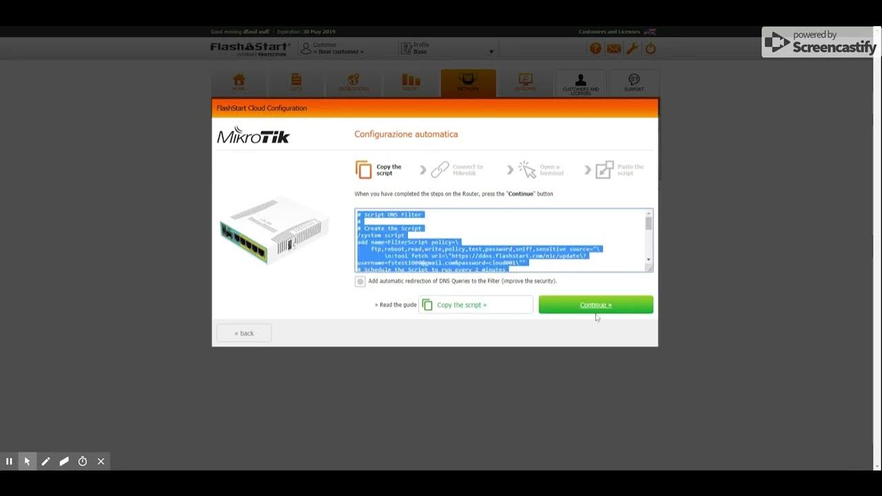 Flashstart x MikroTik 23 second activation wizard - YouTube