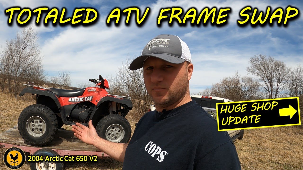 TOTALED ATV FIXED WITH A NEW FRAME. AND A 40 ACRE UPDATE, I'M MOVING ...