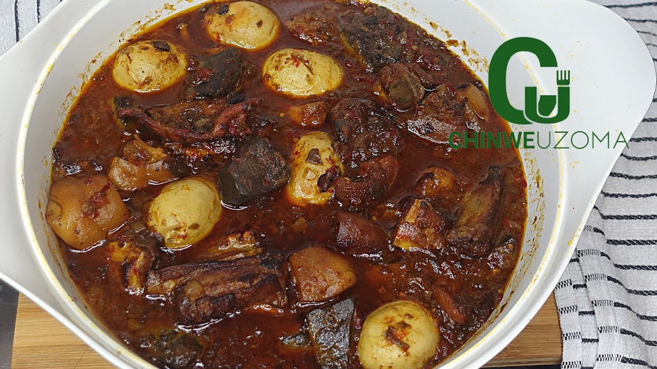 How To Make Designer Stew | Ofada Stew | Ayamase Stew - Chinwe Uzoma ...