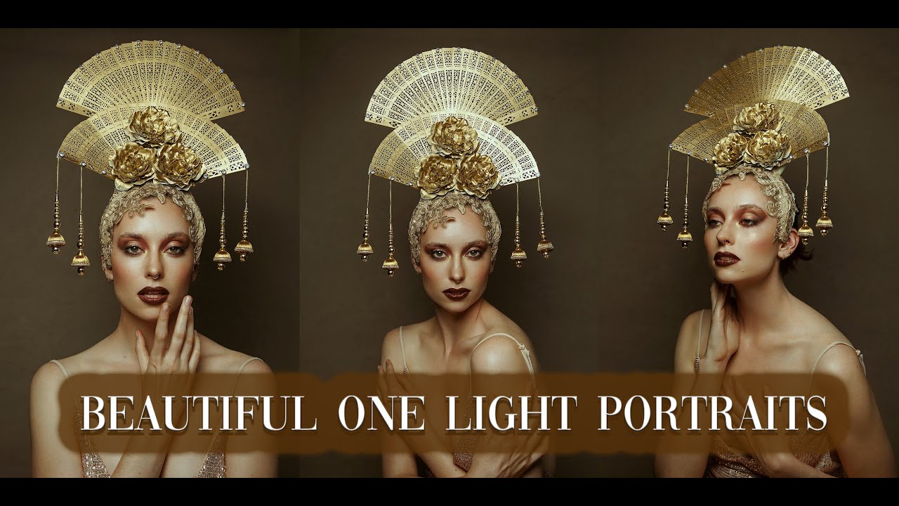 How to get a Beautiful One Light Portrait Photography Look | Using ...