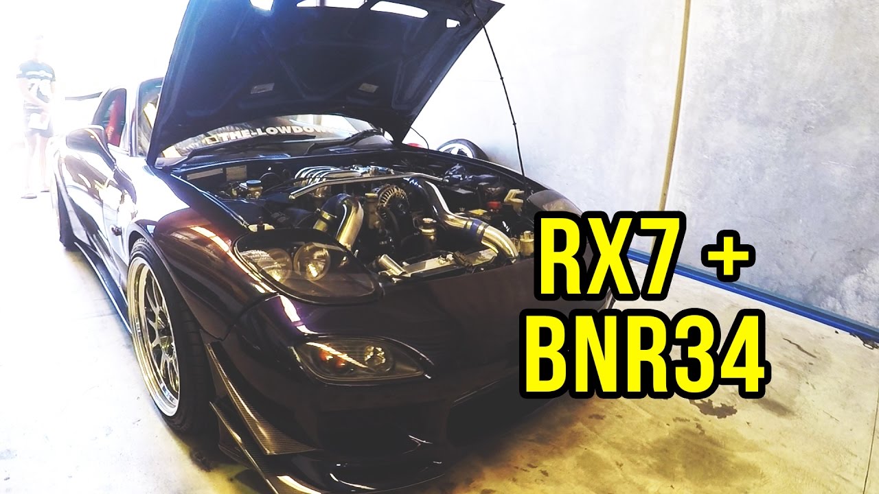 Nissan R34 V SPEC GTR & One INSANE Mazda RX7 - Australia Drifting ...