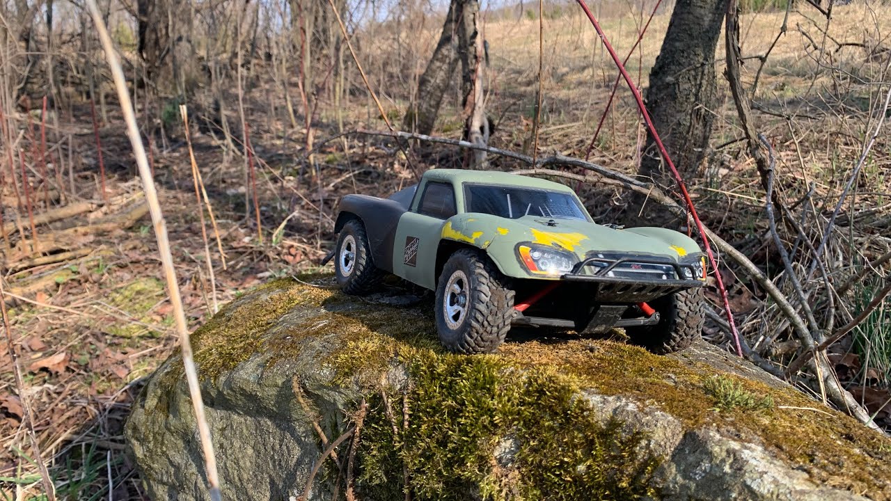 Traxxas mini slash in the woods! - YouTube