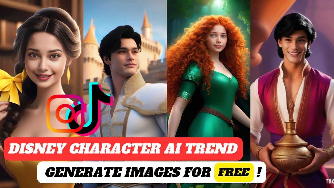 How to generate Disney ai images for free | Disney character Ai images ...