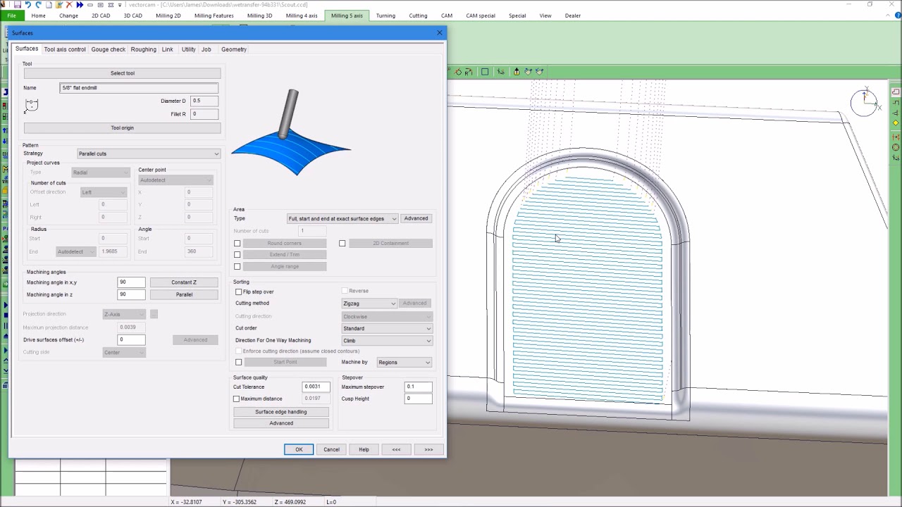 Vectorcam 5 Axis Demo - YouTube