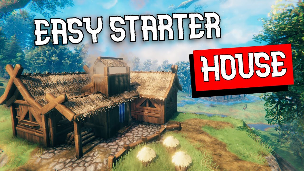 How to Build a SIMPLE Starter House! - Valheim - YouTube