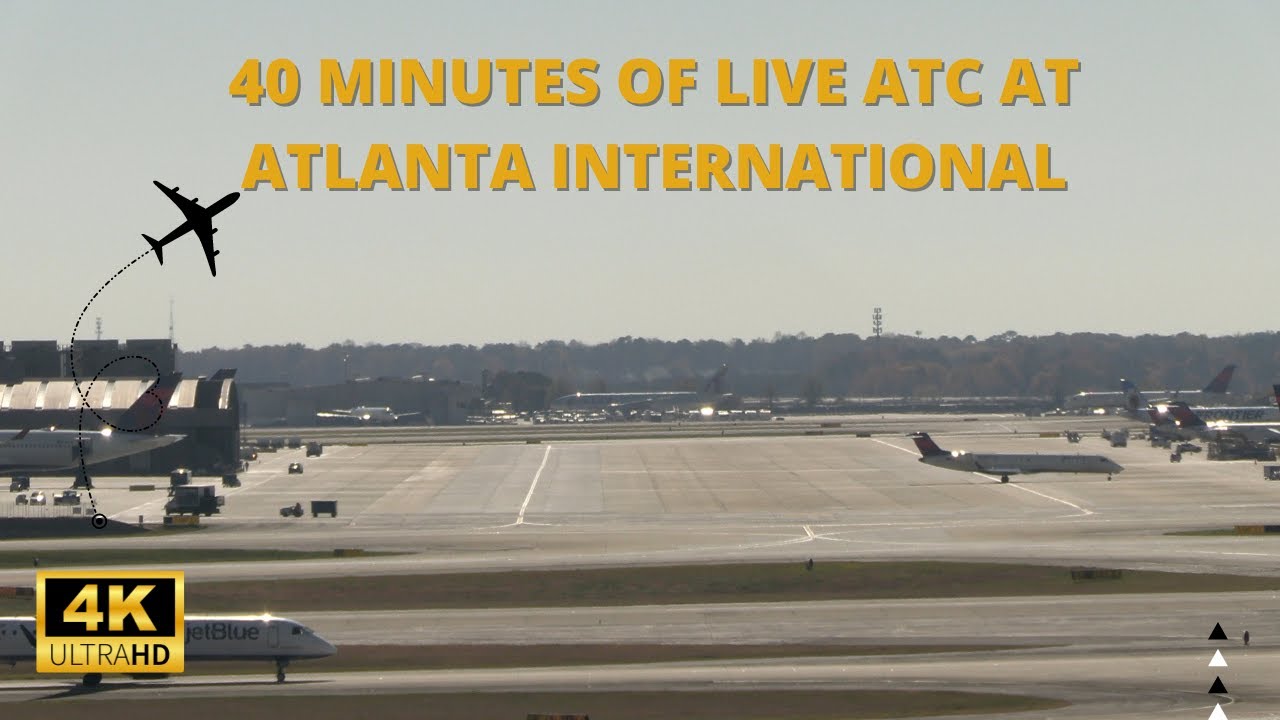 LIVE ATC - Plane Spotting at Atlanta International (ATL) - YouTube