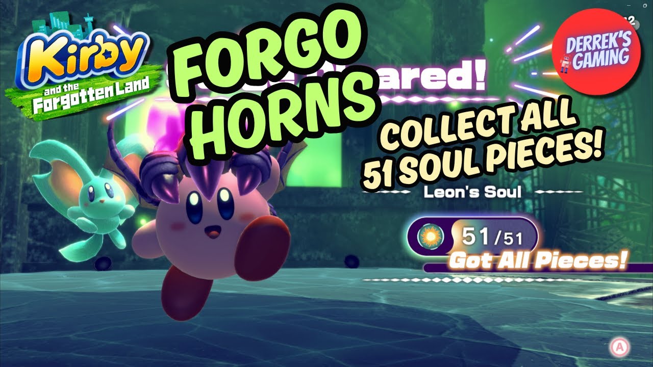 Kirby and the Forgotten Land | Forgo Horns Guide | Find all 51 Souls ...