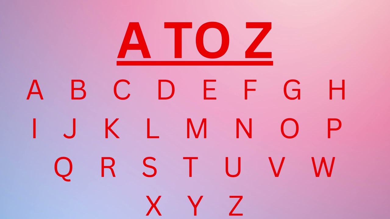 LEARN ALPHABETS ATOZ | ABCD | A FOR APPLE | ABCDEFGHI - YouTube