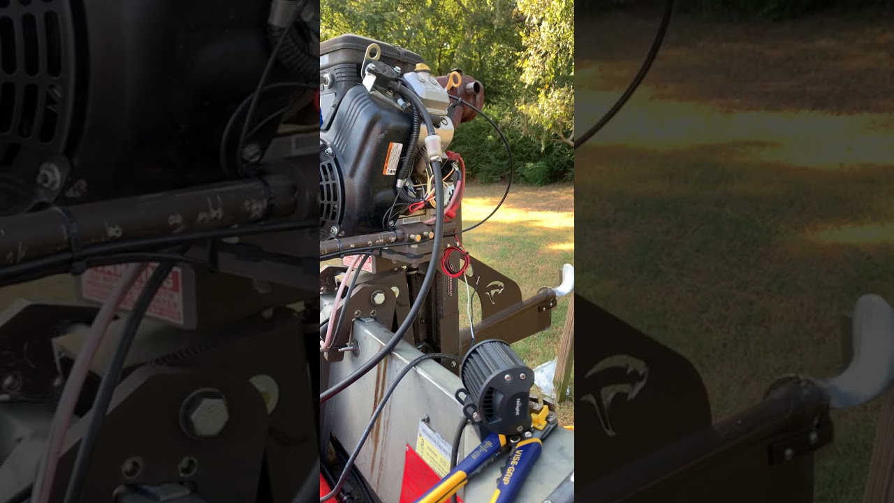 Copperhead 18hp DIY power trim - YouTube