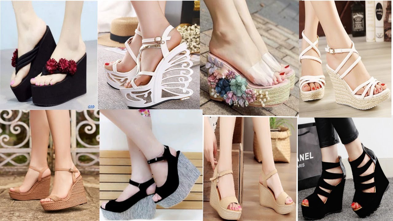 New Style Most Outstanding Wedge High Heels Design and Ideas For Girls ...
