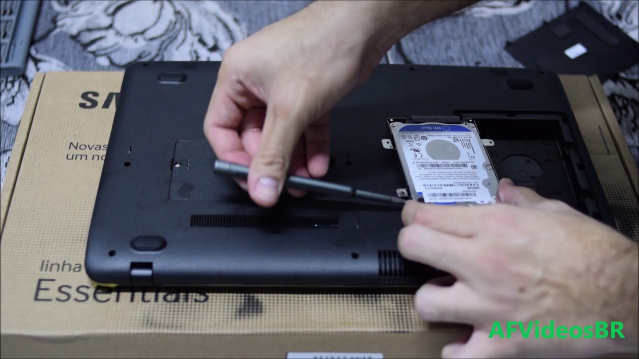 Instalando SSD no Notebook Samsung Essentials E21 - YouTube