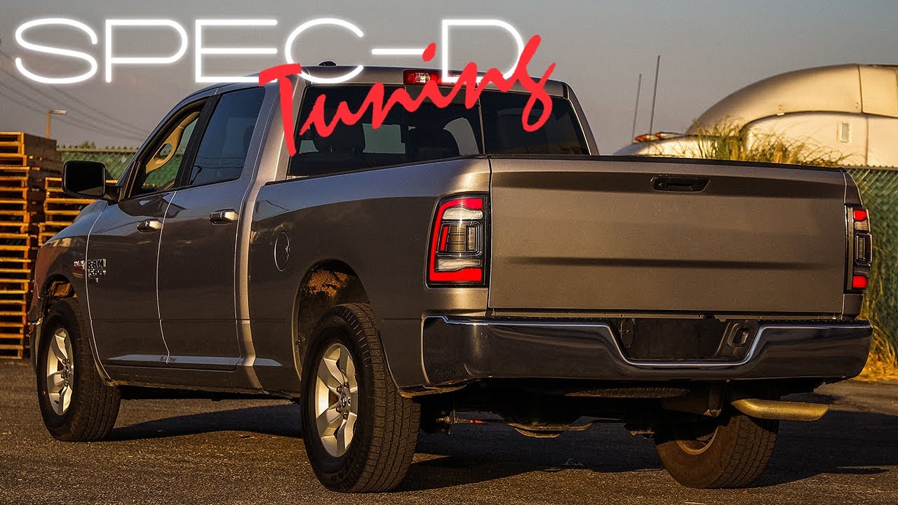 SPECDTUNING LIGHTING TEST VIDEO: 2009-2019 DODGE RAM LED TAIL LIGHT ...