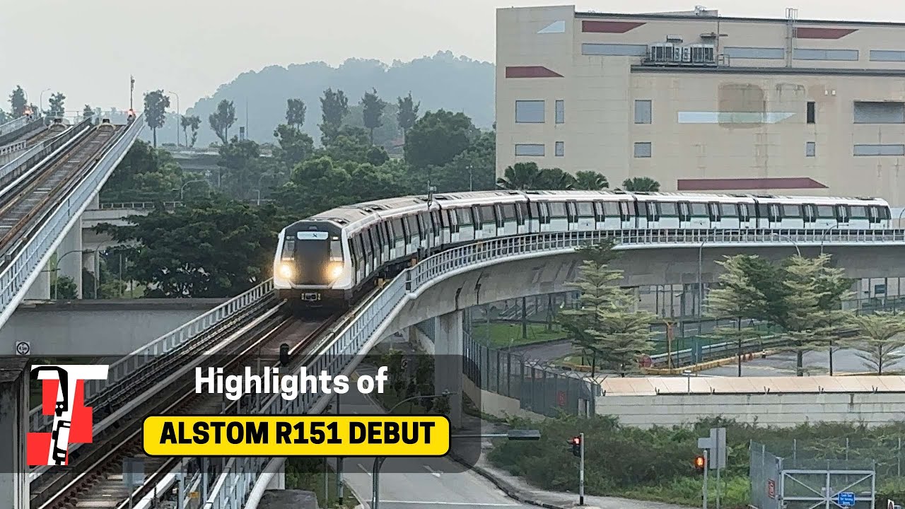 Highlights of Alstom Movia R151 debut on 4 June 2023 - YouTube