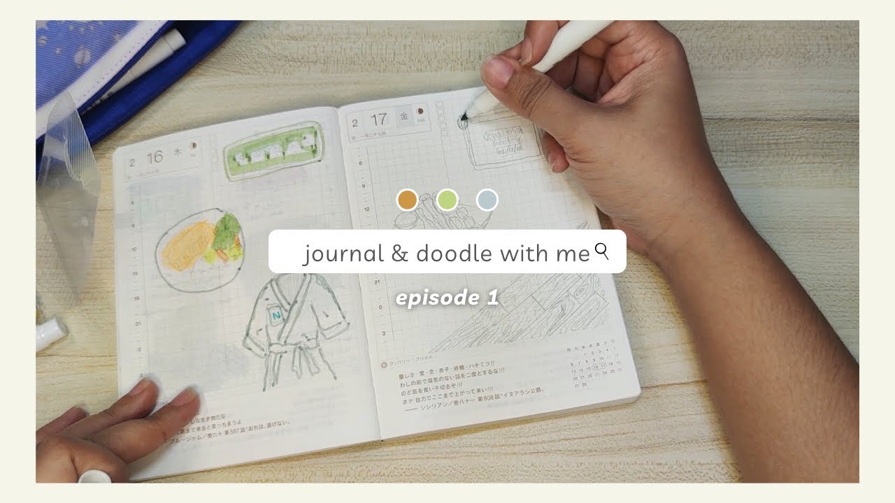 journal and doodle with me episode 1 • memory keeping • journal line-up ...