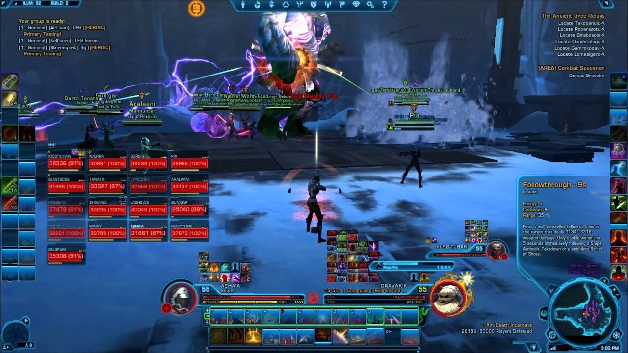SWTOR - Gree Event - Gravak'k (Wampa World Boss) - YouTube