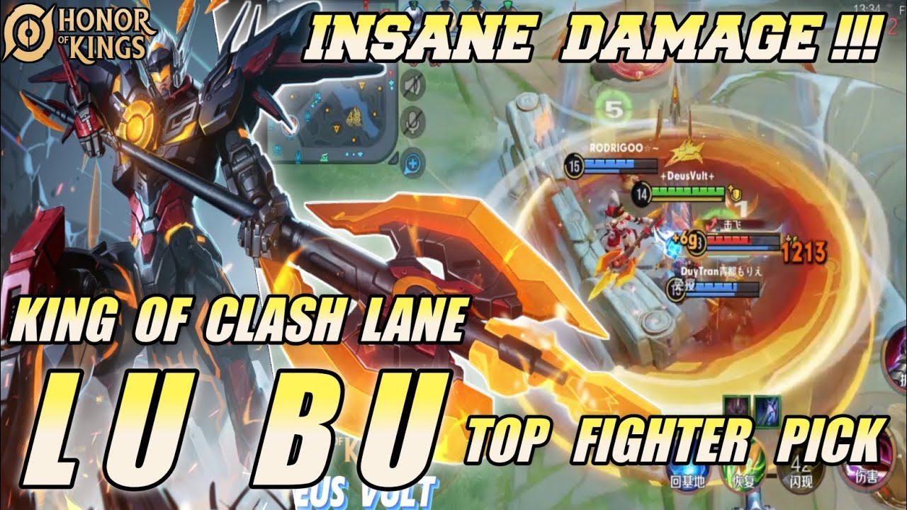 Lu Bu KING OF CLASH LANE Top Fighter Pick | Technique & Strategy ...