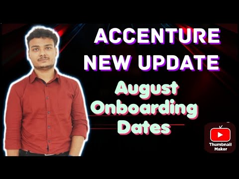 Accenture New Update || New August Batch Onboarding Dates || - YouTube