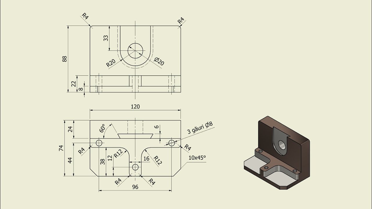 Tutorial Inventor - 059 CORNER BLOCK (Part-019) - YouTube