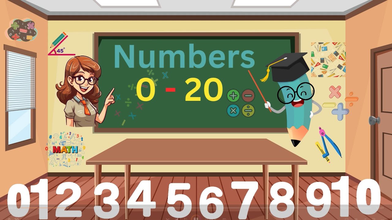 COUNTING OF NUMBERS FROM ZERO TO TWENTY - YouTube