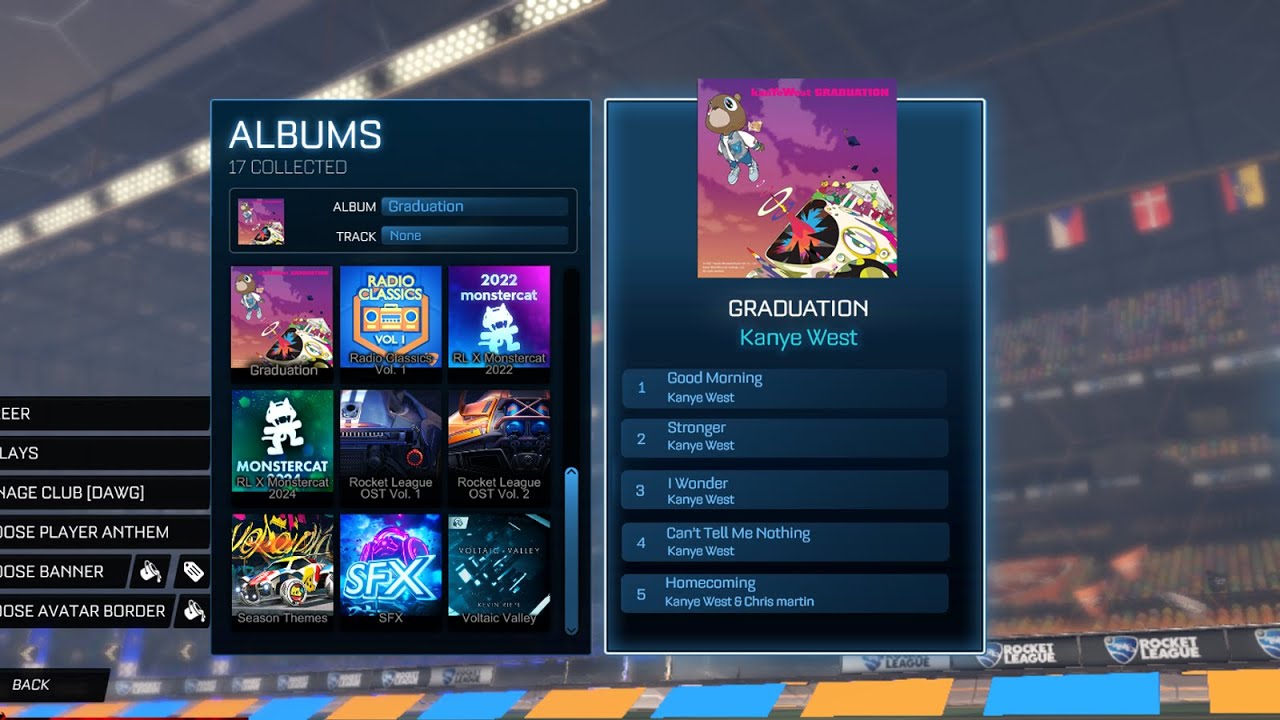 Kanye West - Graduation Player Anthems - Rocket League - YouTube