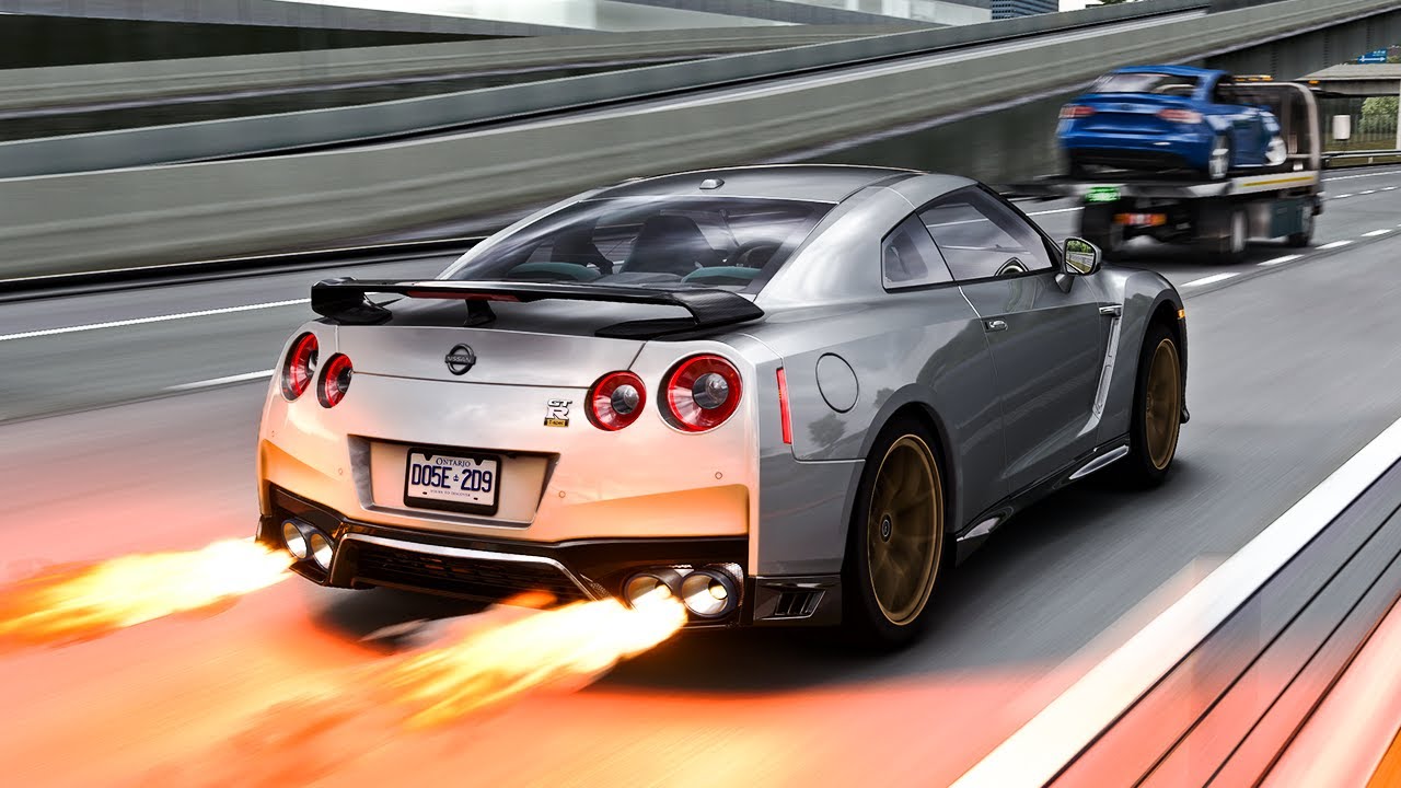 6200hp Nissan GTR R35 - Realistic 4k Graphics - Thrustmaster T300 RS GT ...