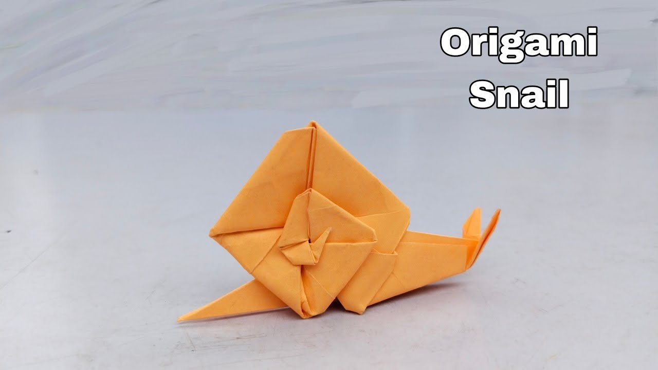 How to Make an Origami Snail !! Paper snail - YouTube