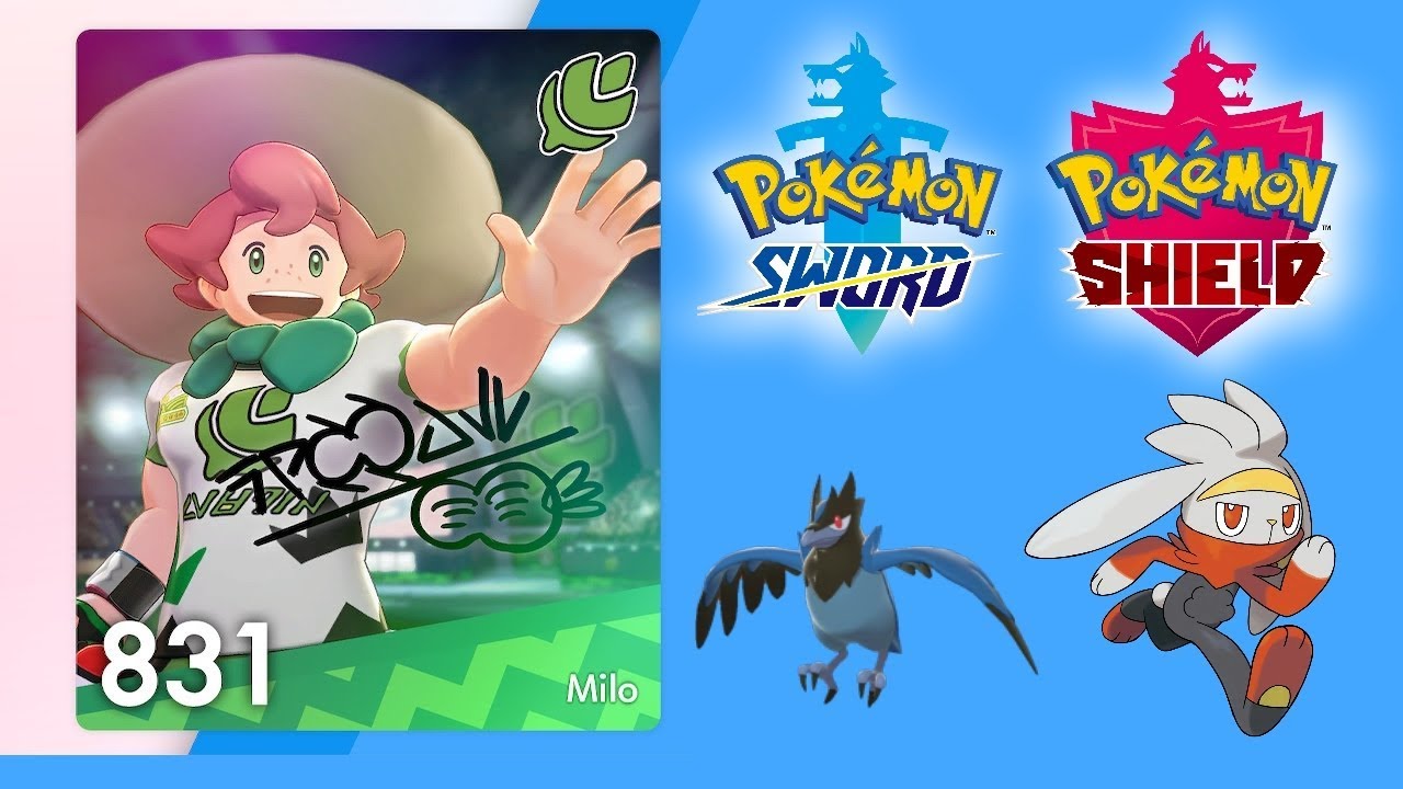 Pokemon Sword & Shield - Turffield Stadium: VS Milo (Galar Pokemon Only ...